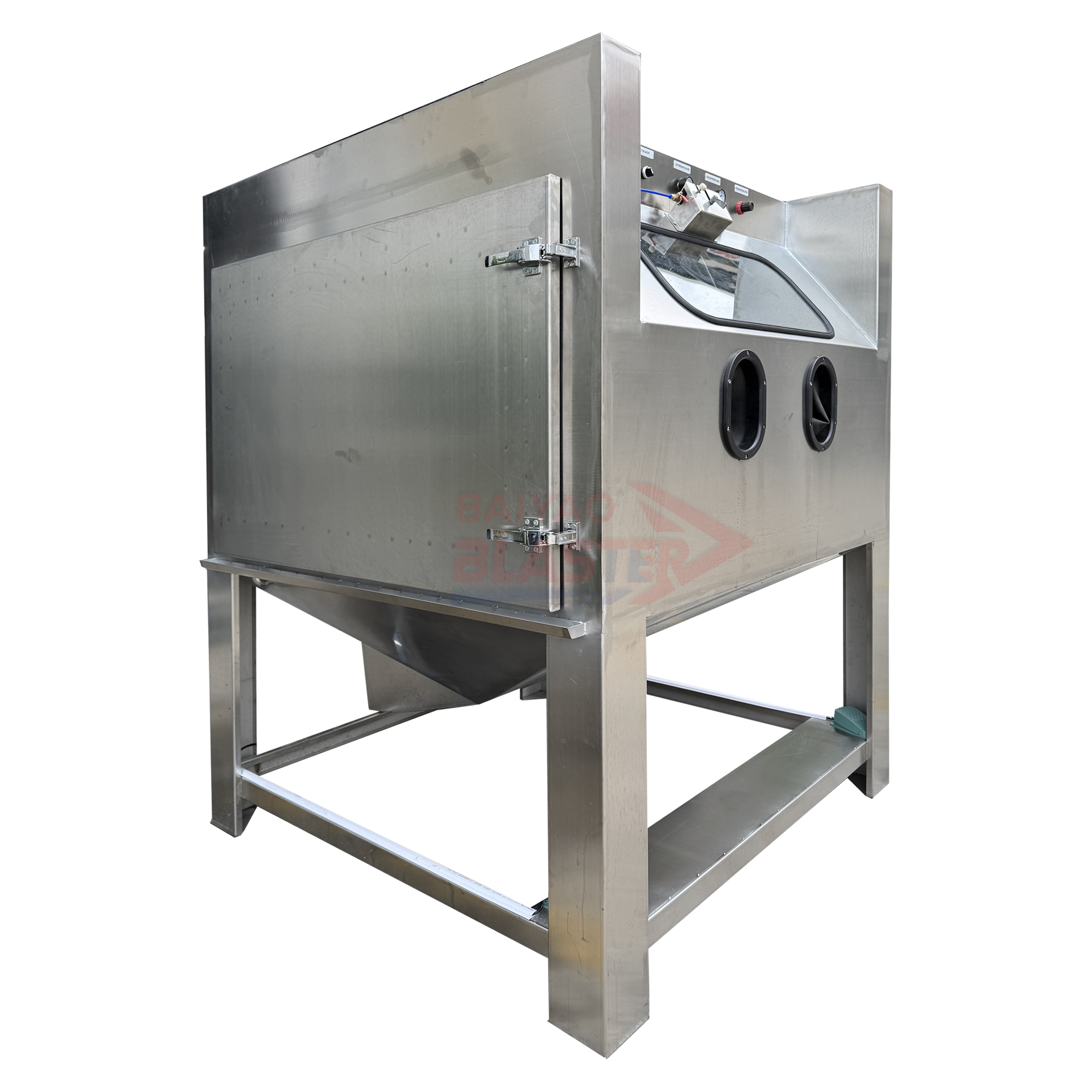 Industrial Manual Wet Vapor Blasting Cabinet Equipped With Oversized ...